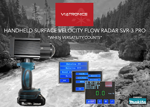 Viatronics - Surface Velocity Radar | Hand-held SVR radar for Water ...